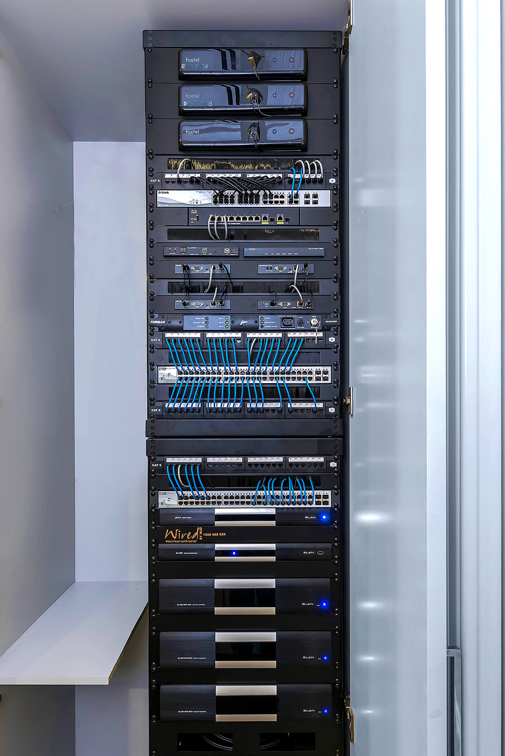 Portfolio | Racks & Wiring Installation | Wired by MJD